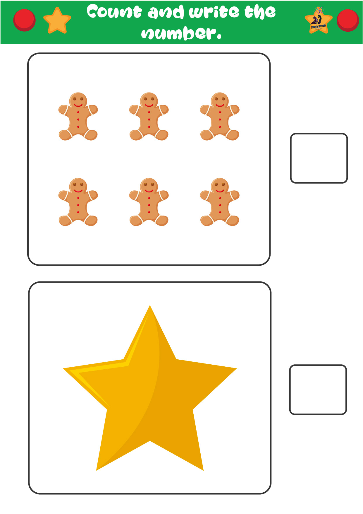English Wizard Online: ABC Christmas Video, Worksheets, Flashcards ...