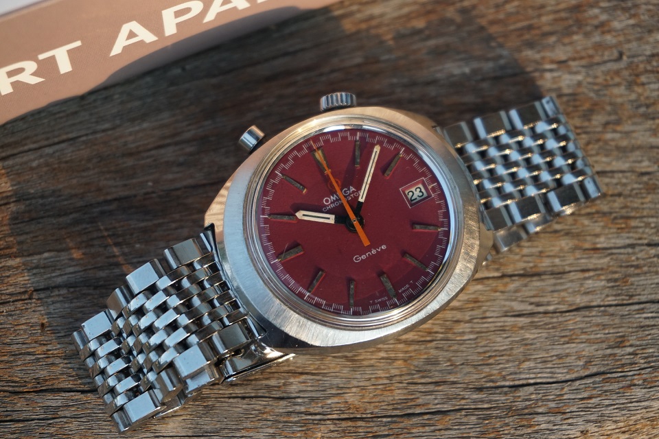 Jam tangan for sale: OMEGA Chronostop Driver Maroon Dial (SOLD)