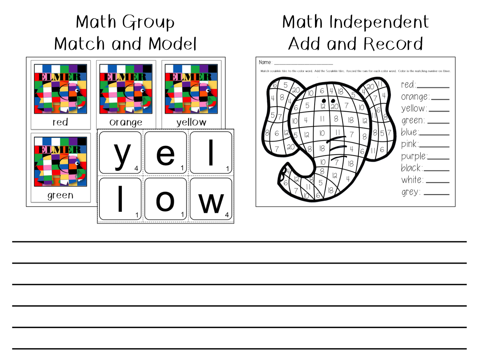 Primary Graffiti: Elmer {Low Prep Resources}