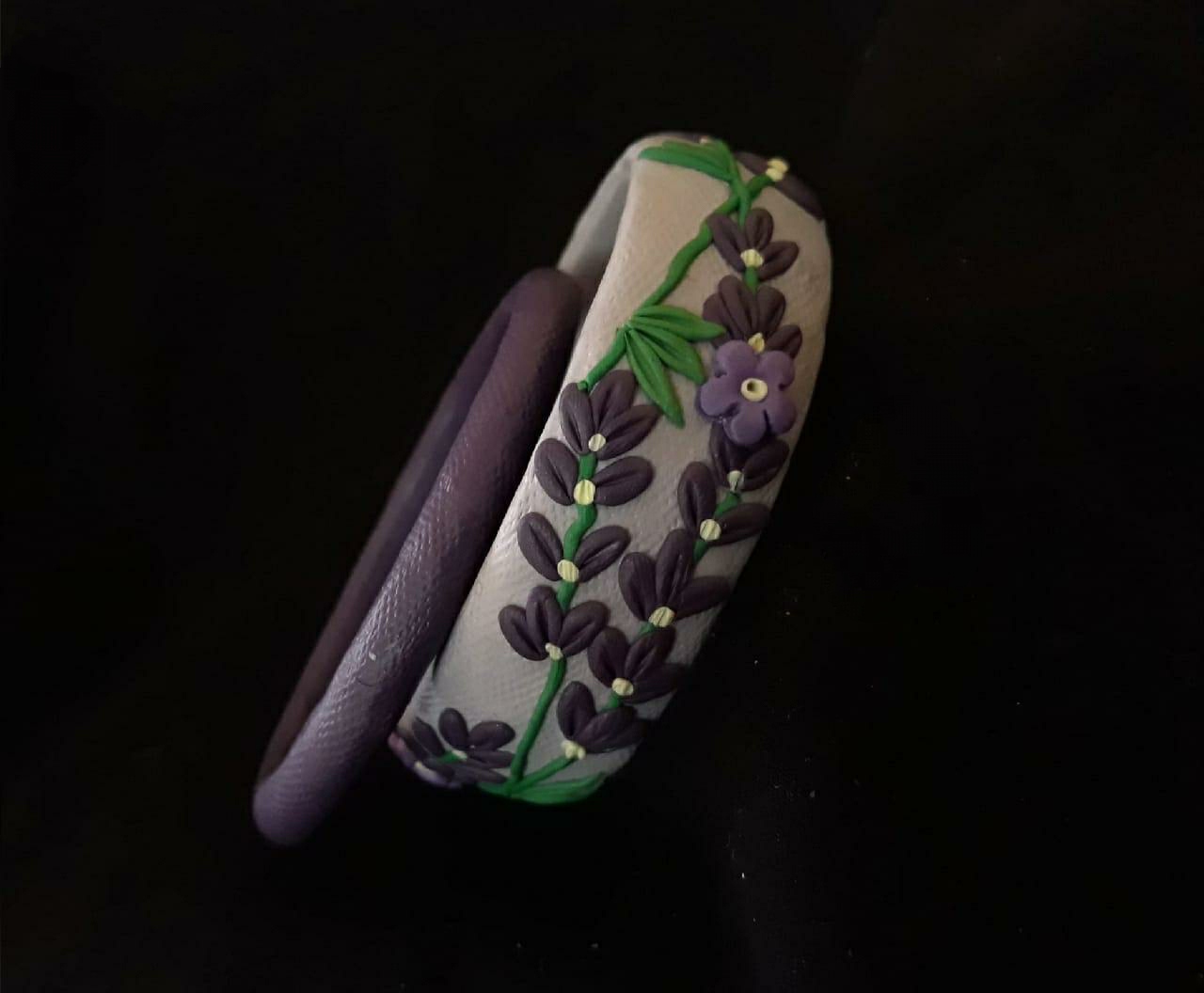 Polymer clay bangles