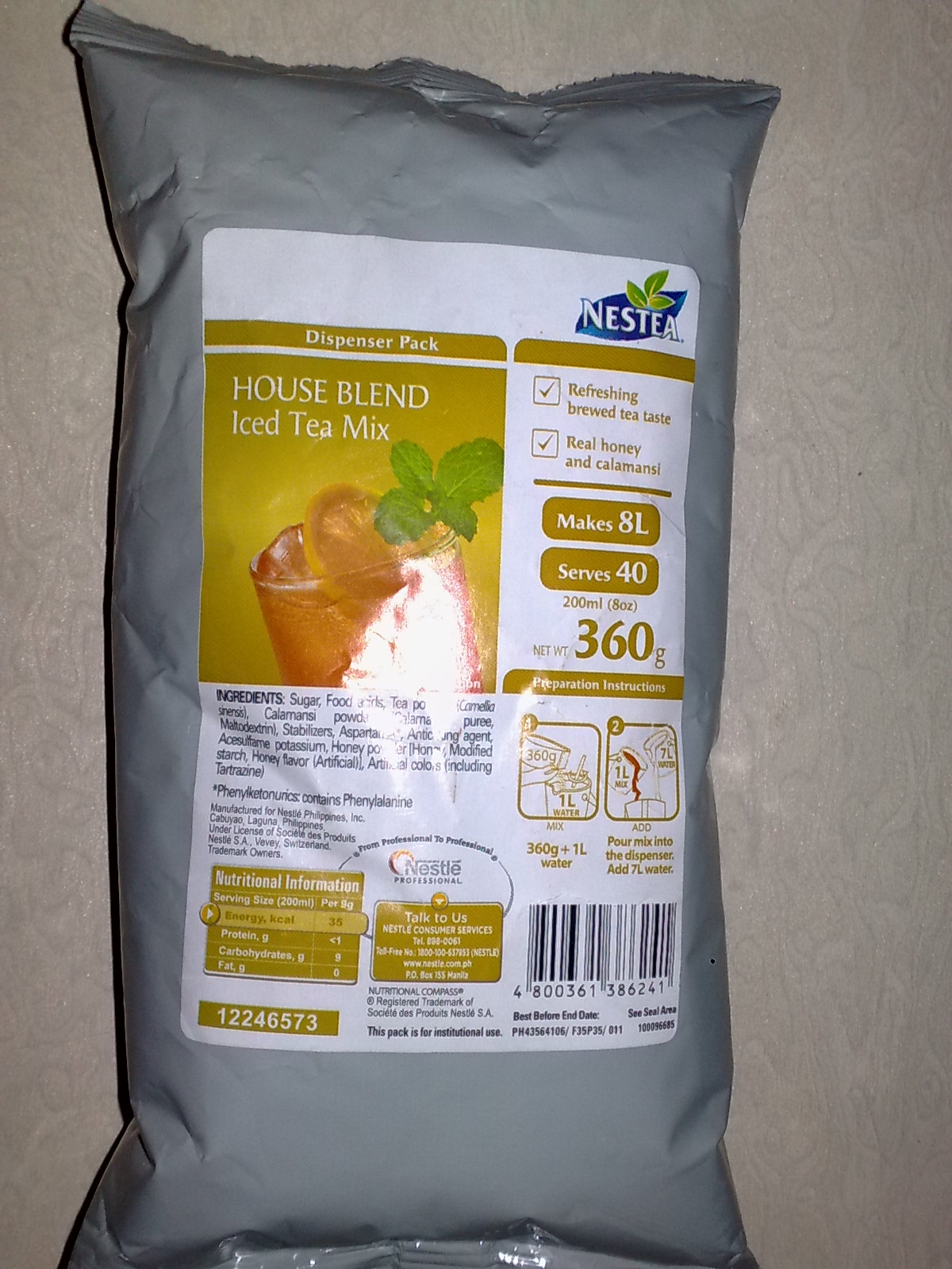 NESTEA HOUSE BLEND ICED TEA MIX