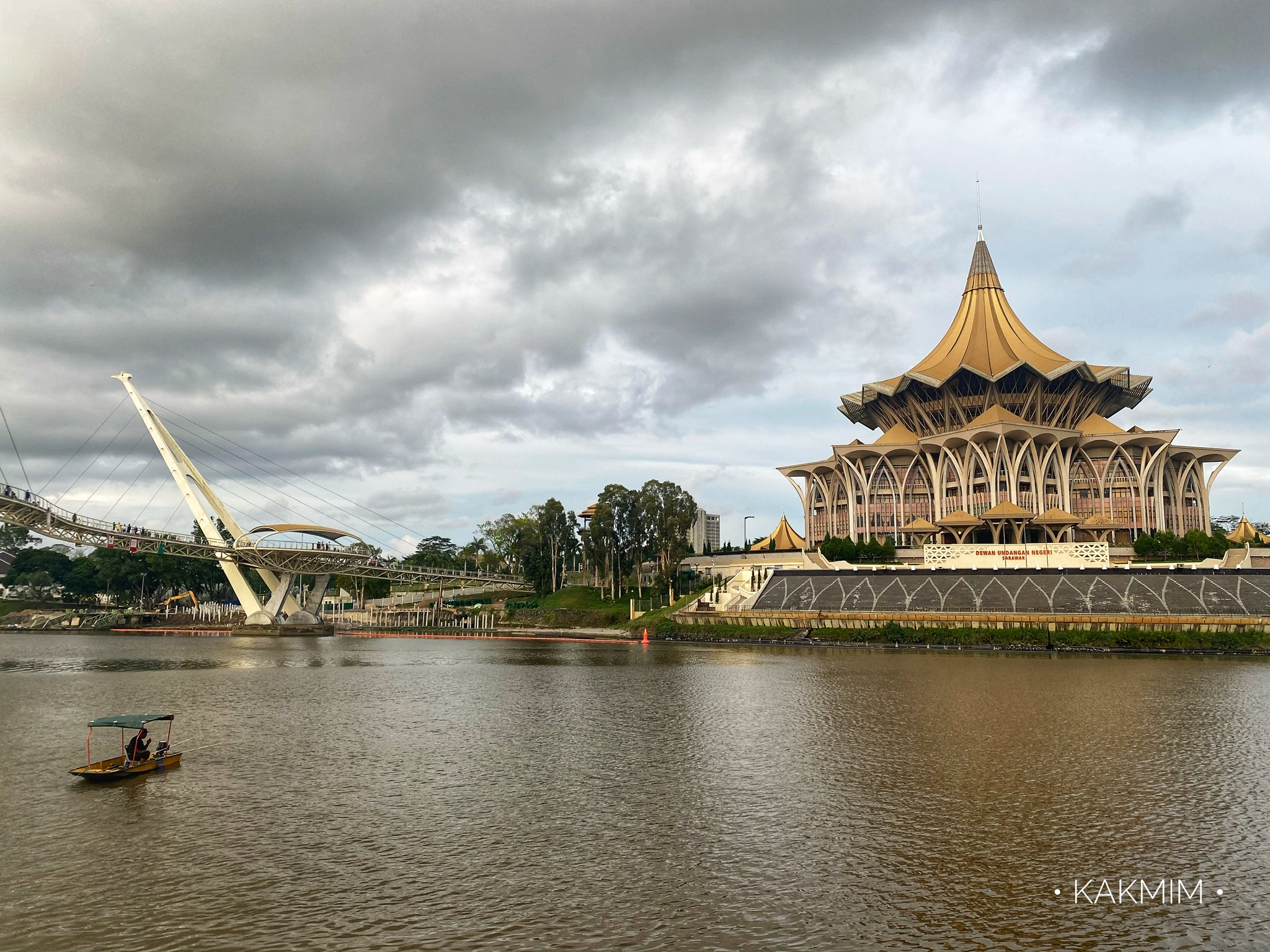 Sepetang di Kuching Waterfront