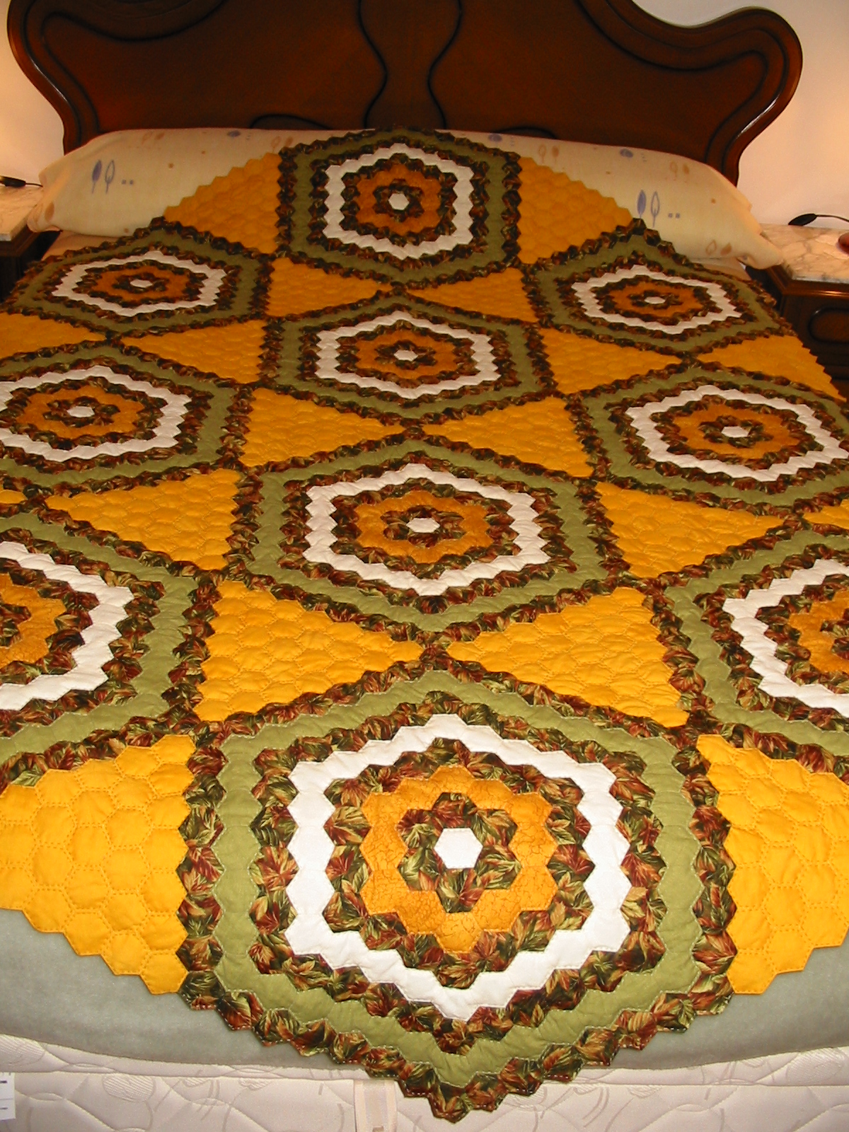 espe patchwork: Colcha hexagonos