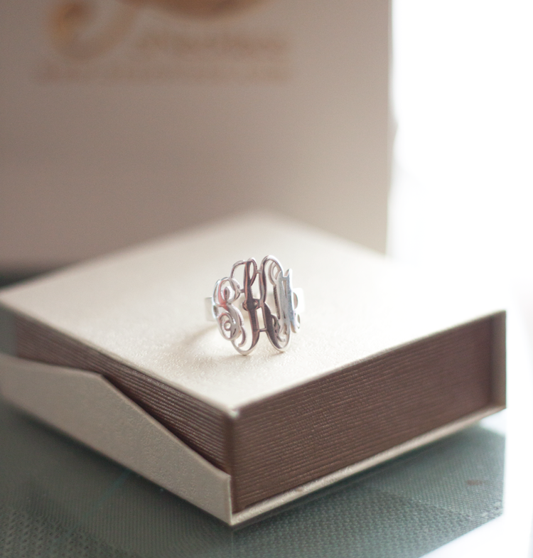 Sincerely, Sabrina: Monogram ring