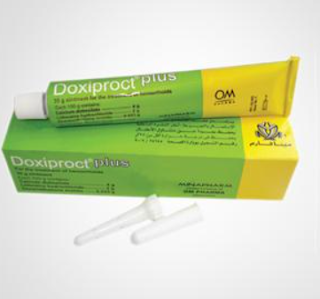 دليل الأدوية العربي: Doxiproct plus Ointment مرهم