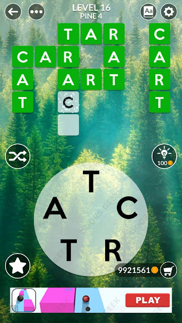 Wordscapes Level 16 Answers ~ Doors Geek