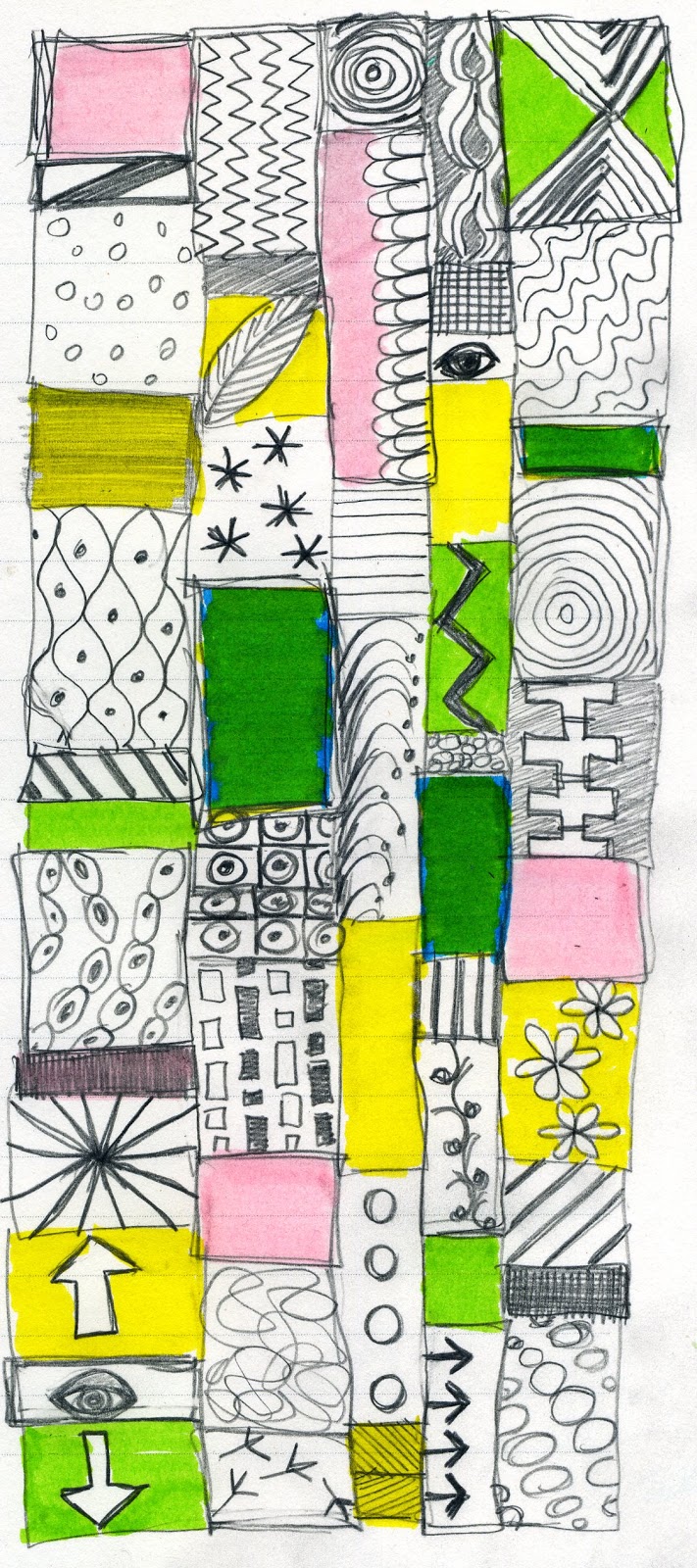 InkTracks: doodle squares