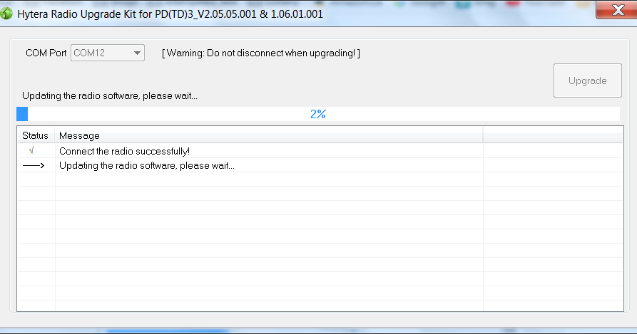 Hytera PD37x Transceiver: Programming with cable PC-69 for a PD370 ...