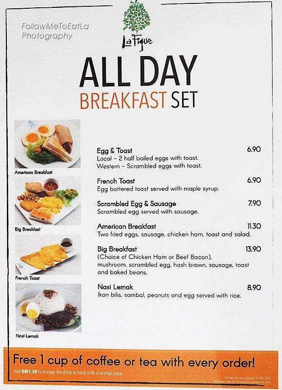 Follow Me To Eat La - Malaysian Food Blog: LA FIGUE Cafe & Bakery ...