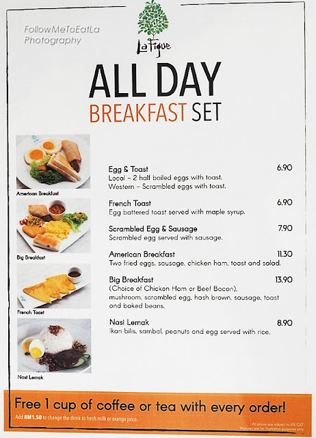 Follow Me To Eat La - Malaysian Food Blog: LA FIGUE Cafe & Bakery ...