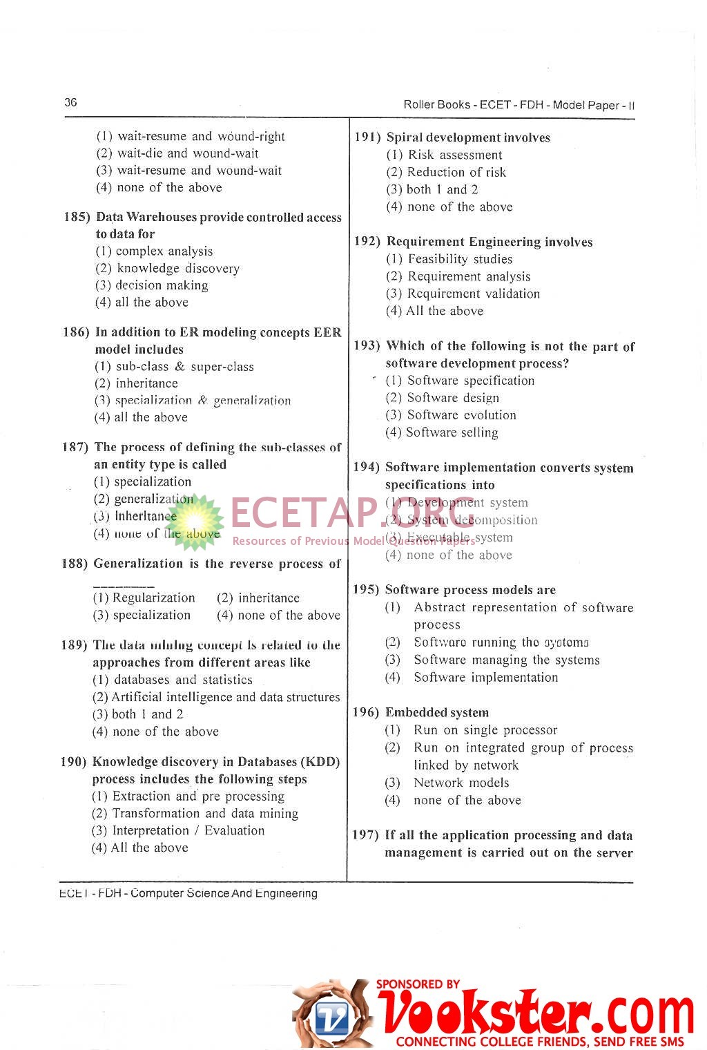 ECETAP - 2016, Previous, Model Papers, Question Papers EEE,ECE,SCE ...