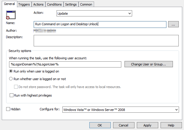 Deploy A Scheduled Task Via Gpo To Run A Script As The Logged On User Voltol 4242