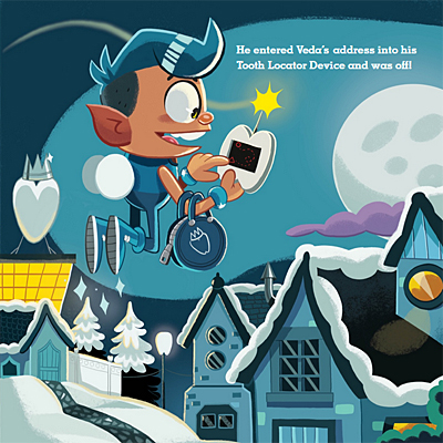 The Ladybug Reads...: Review - The Tooth Fairy vs. Santa