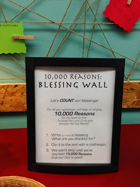 VCC Kids: Worship Response Stations: Wall of Blessing