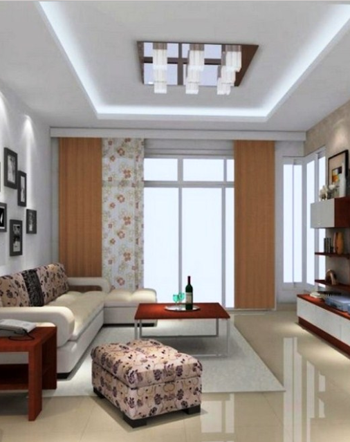 Ide Populer Desain Plafon Ruang Tamu Minimalis Ukuran 3x3, Desain Plafon