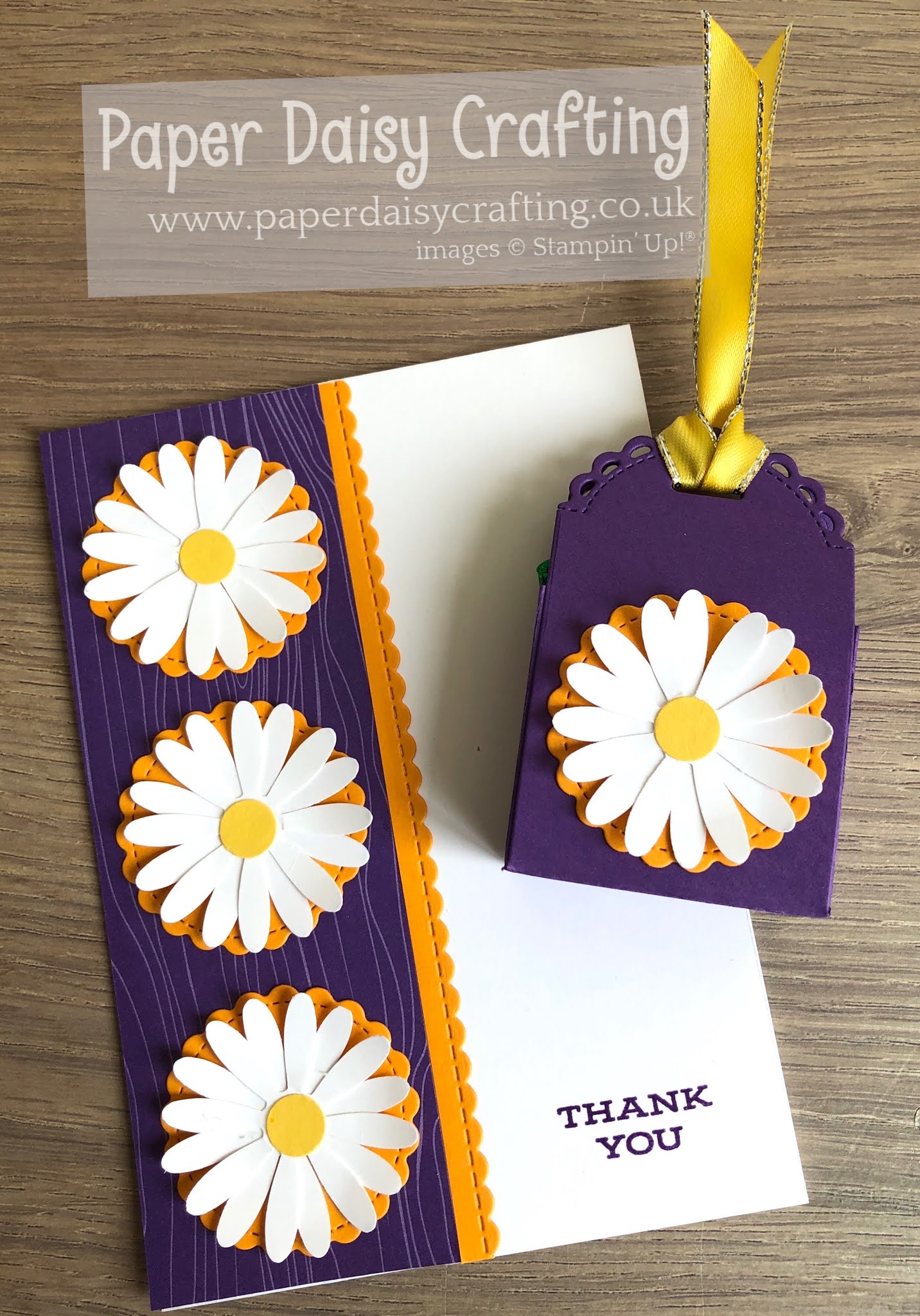 Paper Daisy Crafting: Customer thank you cards with Medium Daisy Punch