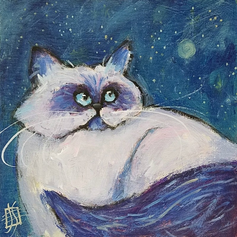 ART for the SOUL of it: PAINTING: CAT #24 Twinkle