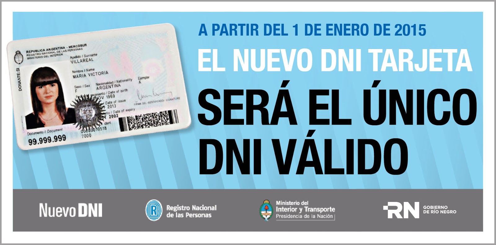 Nuevo DNI: El 1 de Enero de 2015 será el único DNI válido | Portal La TDF