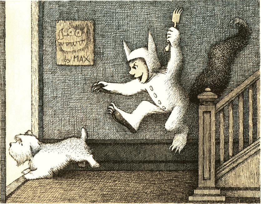 çizgili masallar: Where the Wild Things Are by Maurice Sendak