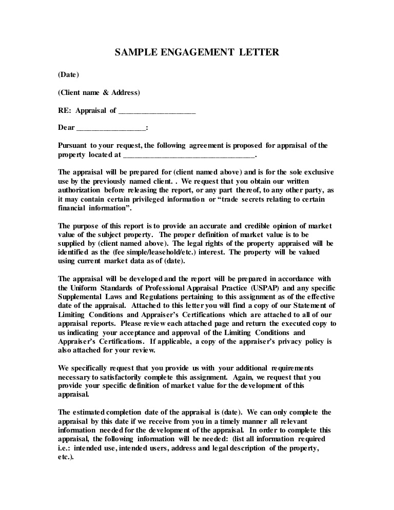Audit Engagement Letter Template ~ Resume Letter