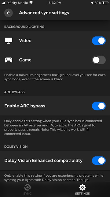 Syncing lights with your TV - Philips Hue Sync Box