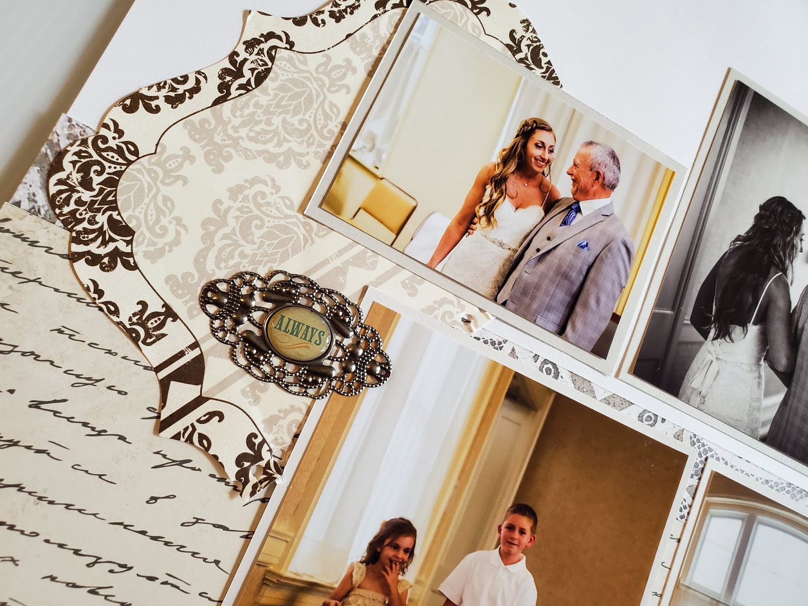 Random Memories: "Here Comes the Bride" - Two Page Wedding Layout