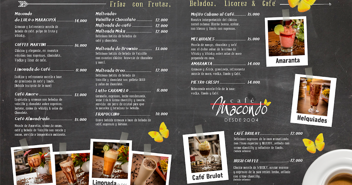 Carta De Rutina Café