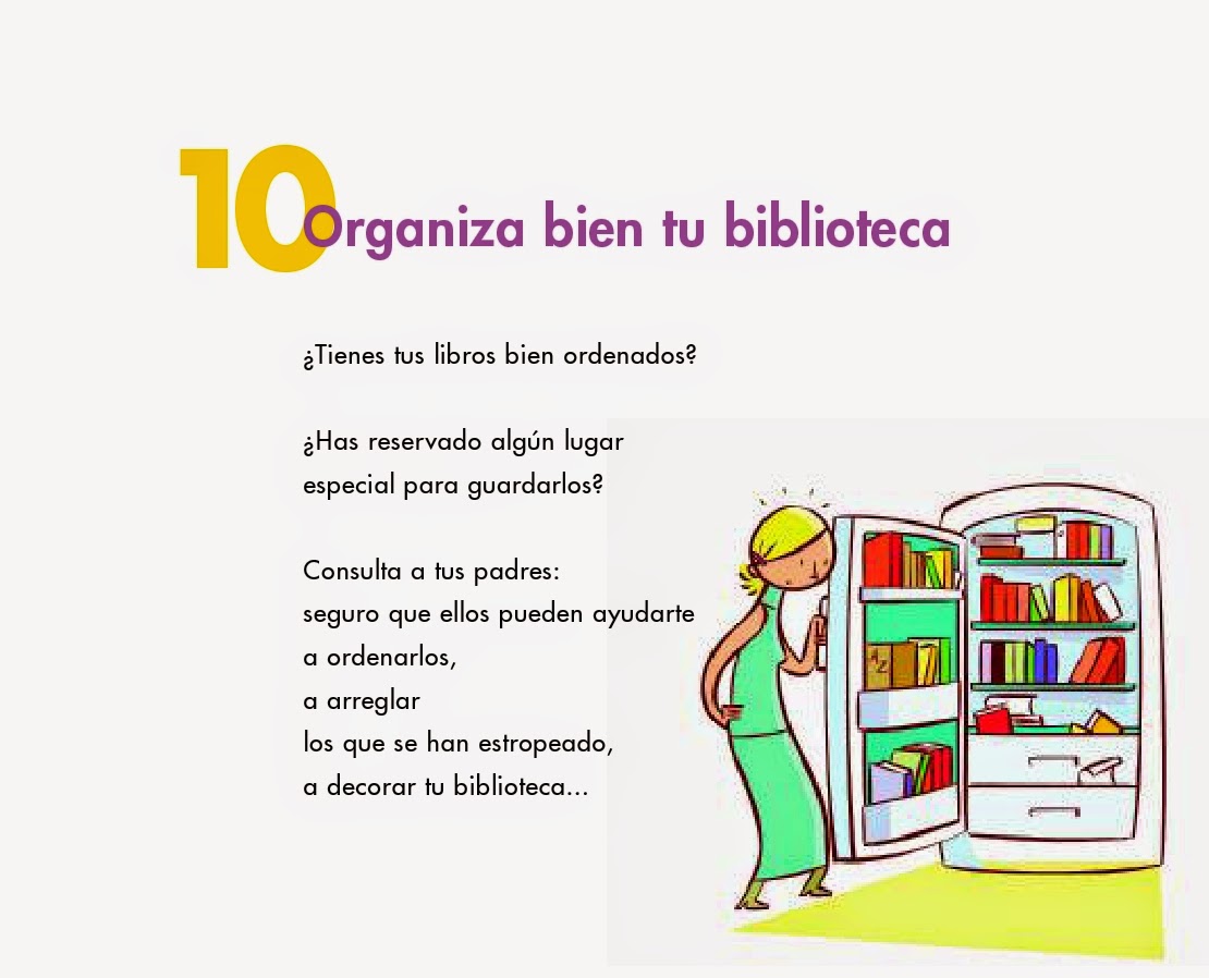 La biblioteca del cole : DECALOGO DEL BUEN LECTOR