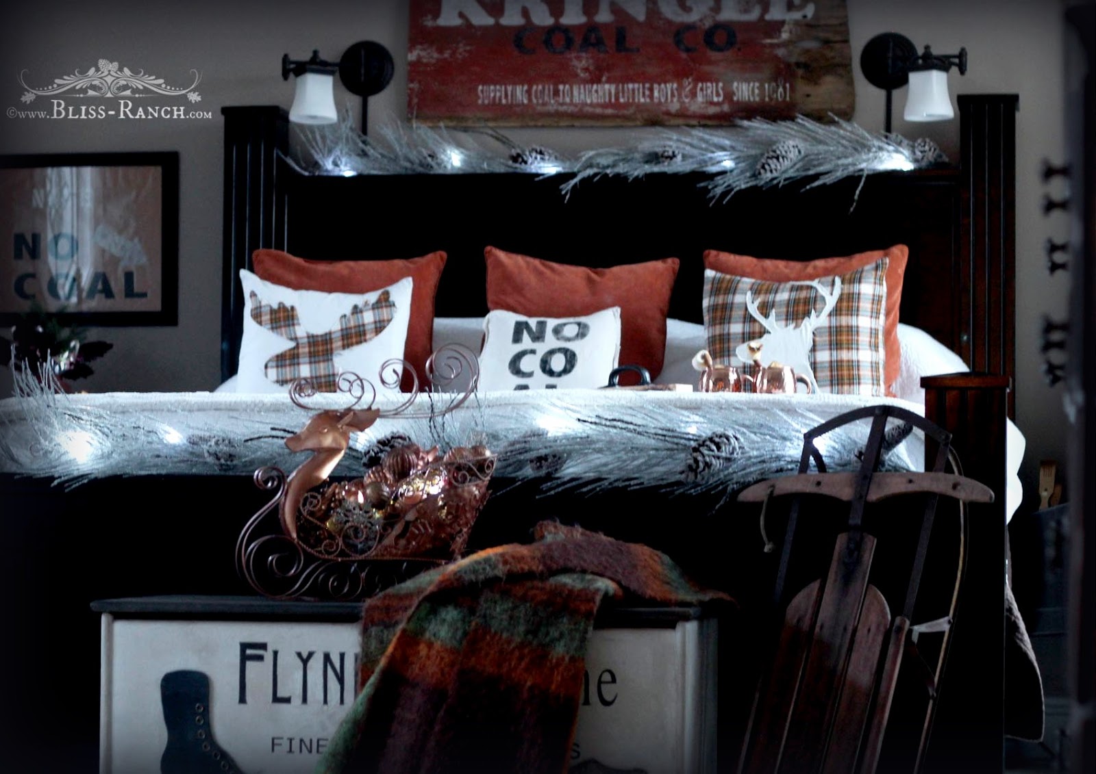 Bliss Ranch: Long Needle Pine Garland for Winter