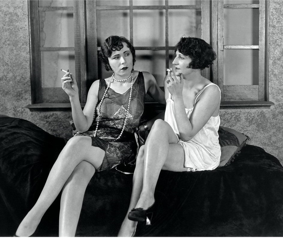 Flappers Smoking In Public
