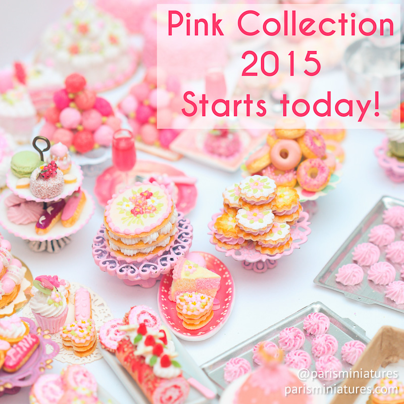 Paris Miniatures: Pink Collection 2015 Launches Today on Etsy!
