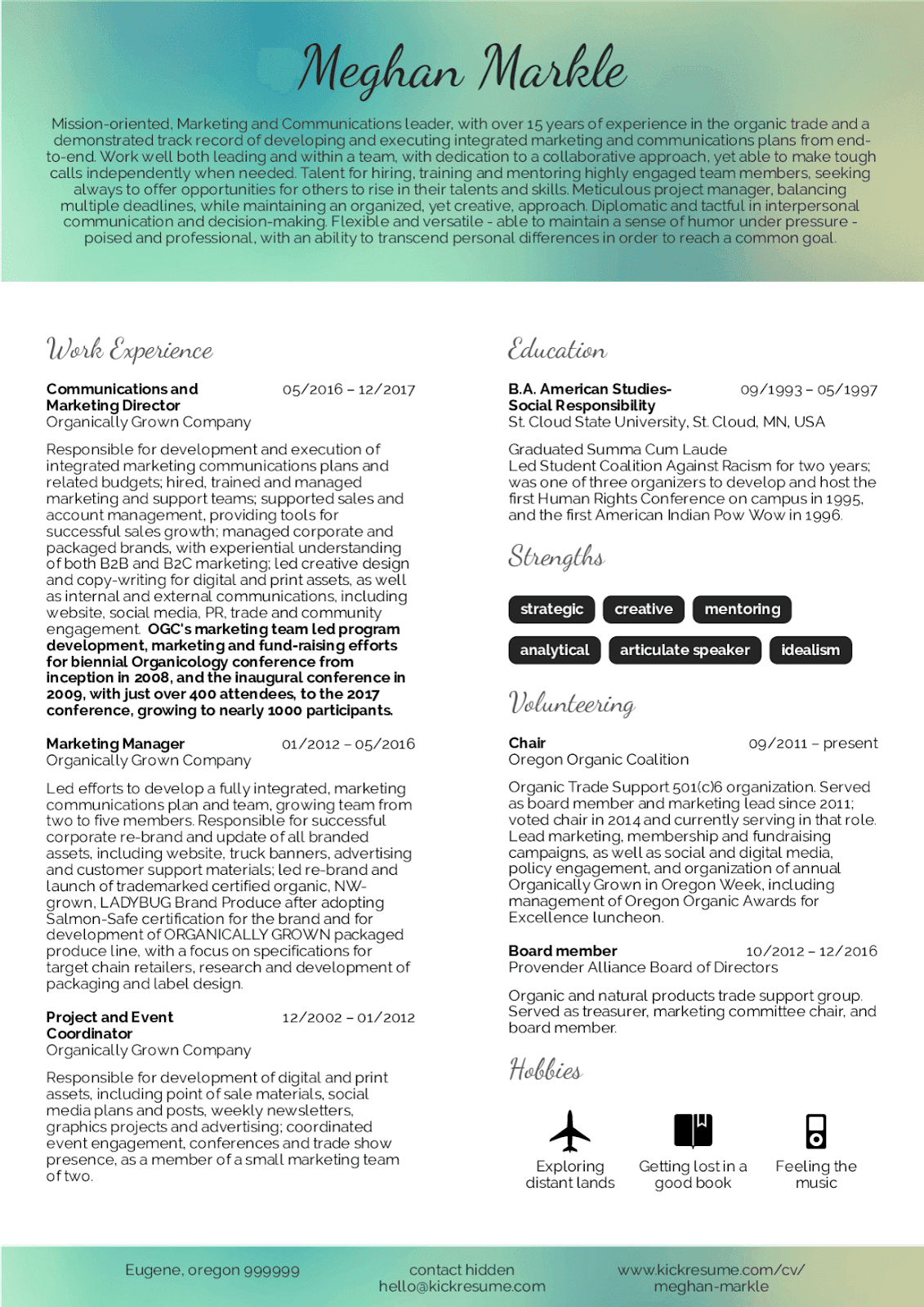 Marketing Resume Examples 2019 Marketing Resume Examples Entry Level 2020