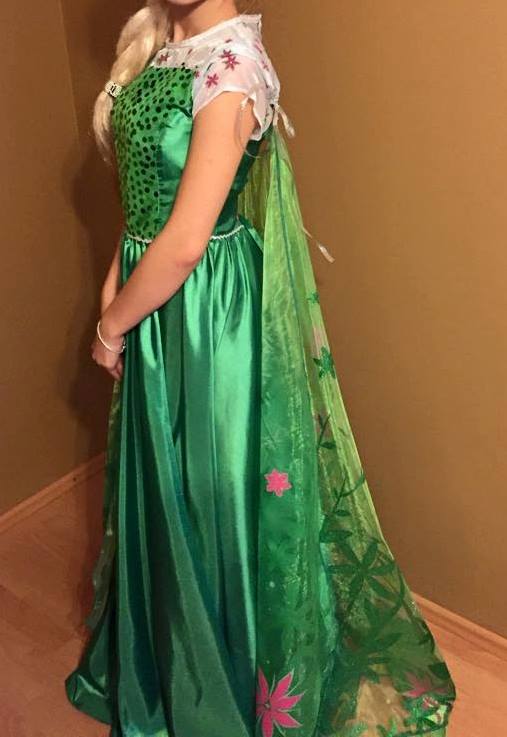 costume evenimente: Rochie Elsa - Frozen fever
