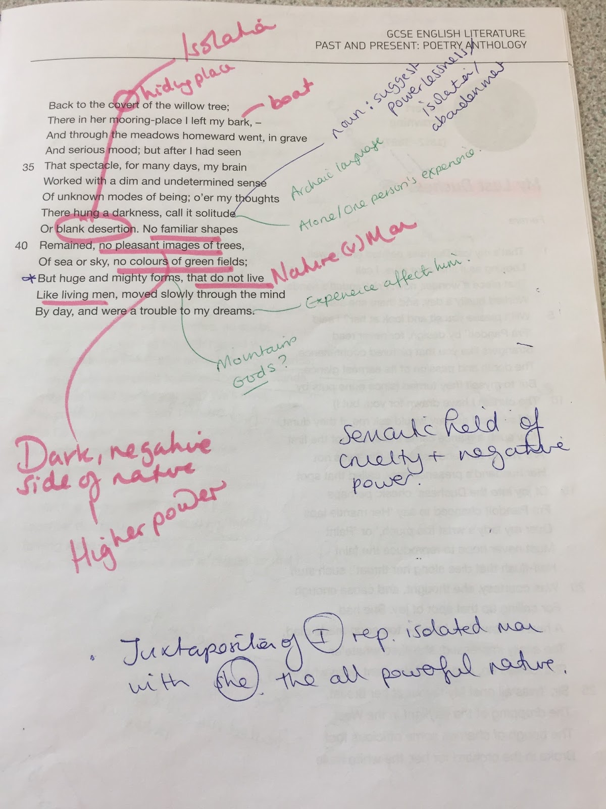 Year 10 and 11 Exam Help: Poetry revision