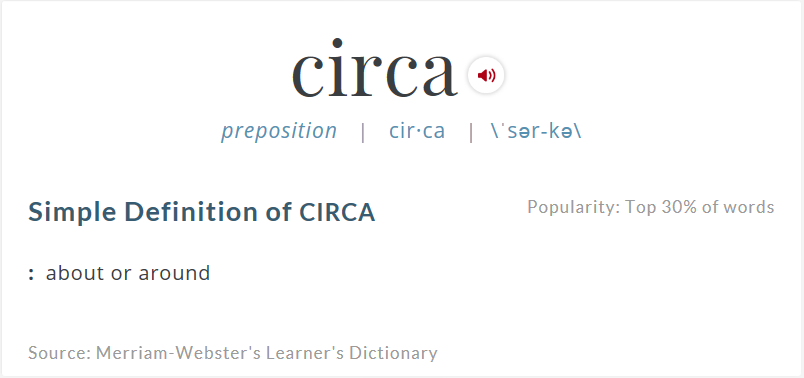 Mister Fweem's Blog: Grammar Nazi: Circa