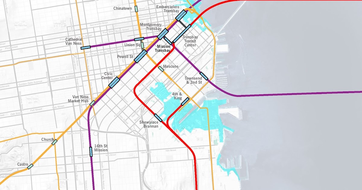 Entwining BART and Caltrain Elegantly in San Francisco