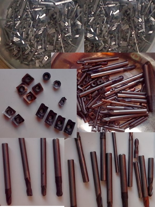 Bekas insert, drill, endmill, tap, bor, Carbide: Limbah Carbide ...