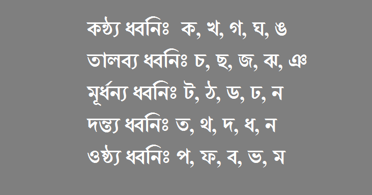 Query Bangla স্পর্শ ধ্বনি কাকে বলে কোনগুলো