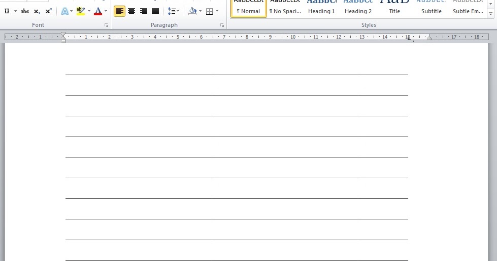 Cara Mudah Membuat Garis Lurus & Rapi di MS. WORD | Tukang Ketik - # ...