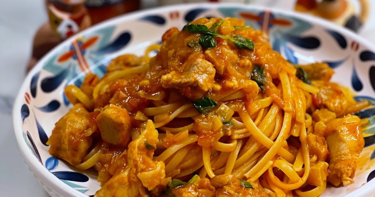 The Silver Chef: Sesame Tomato Pork Linguine One Pot With Barilla ...