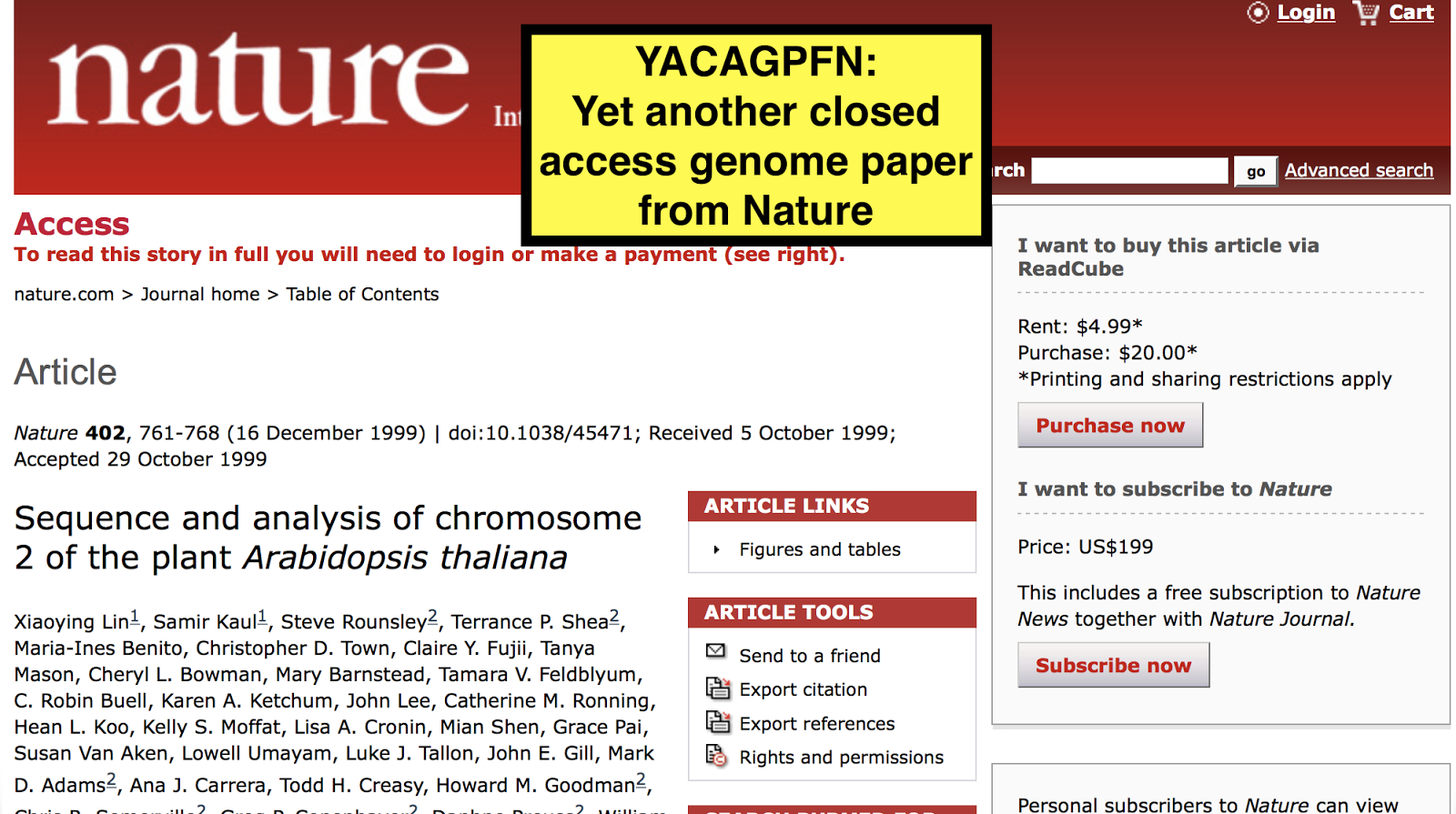 The Tree of Life: Nature Publishing Group continues to deceive about # ...
