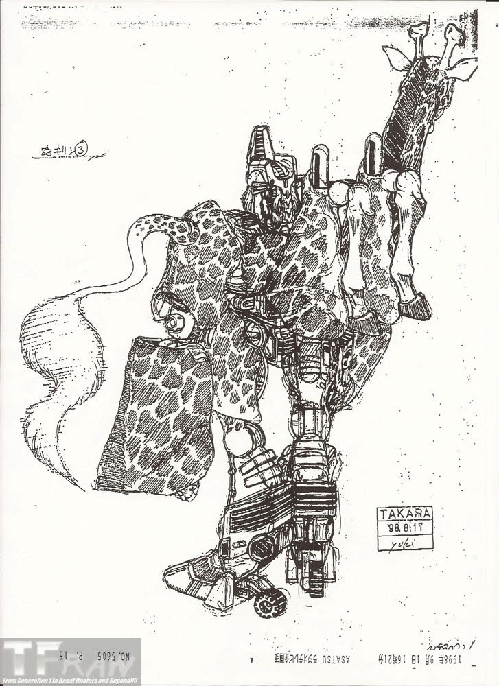 Beast Wars Neo Model Sheets