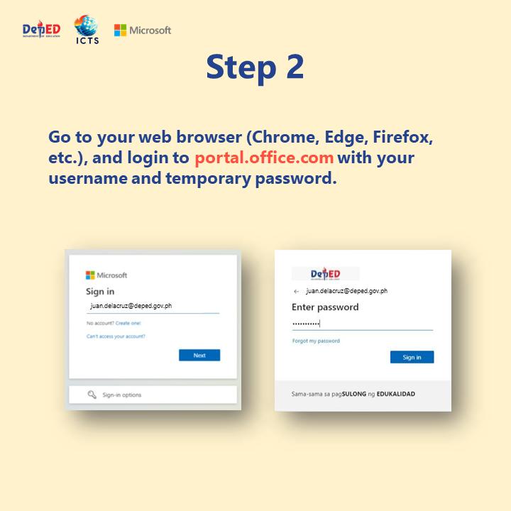 DepEd Personnel STEP-BY-STEP GUIDE to Activate Microsoft 365 Accounts ... DepEd Personnel STEP-BY-STEP GUIDE to Activate Microsoft 365 Accounts ...