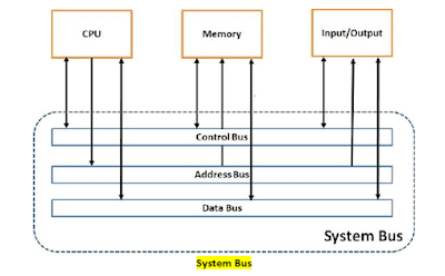System bus (data, address and control bus)