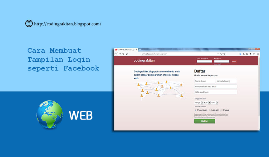 Cara Membuat Tampilan Login seperti Facebook ~ CODING RAKITAN ...