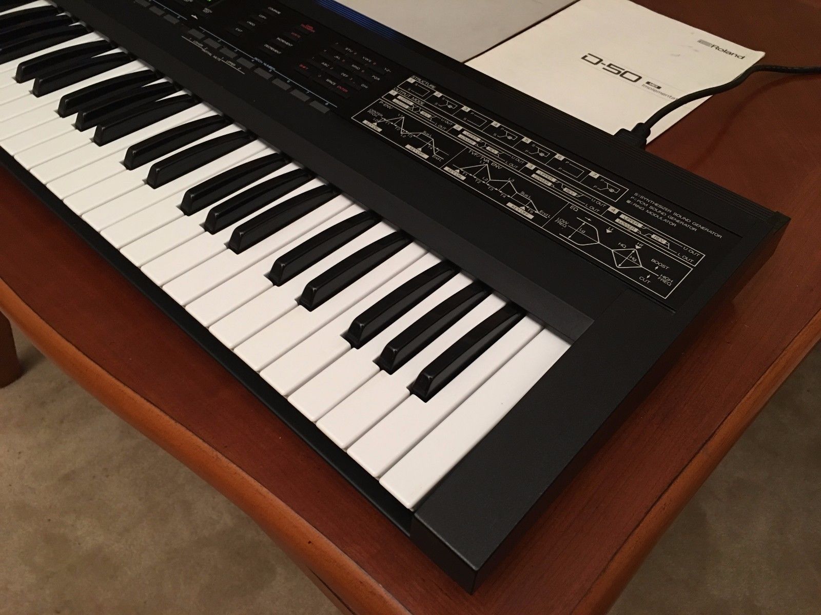 MATRIXSYNTH: Vintage Roland D-50 Linear Synthesizer w/ Extra Voice Cards