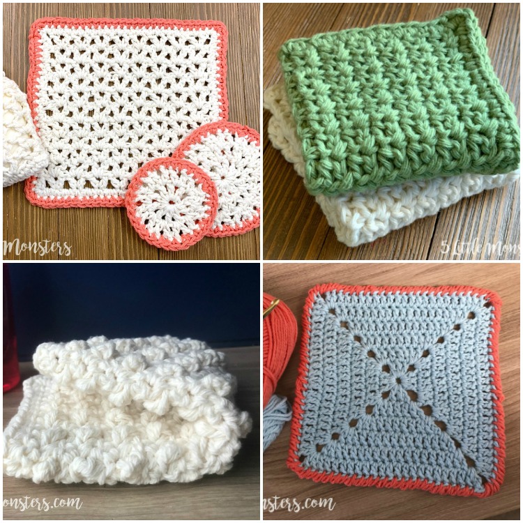 5 Little Monsters: 22 Crocheted Washcloth Patterns