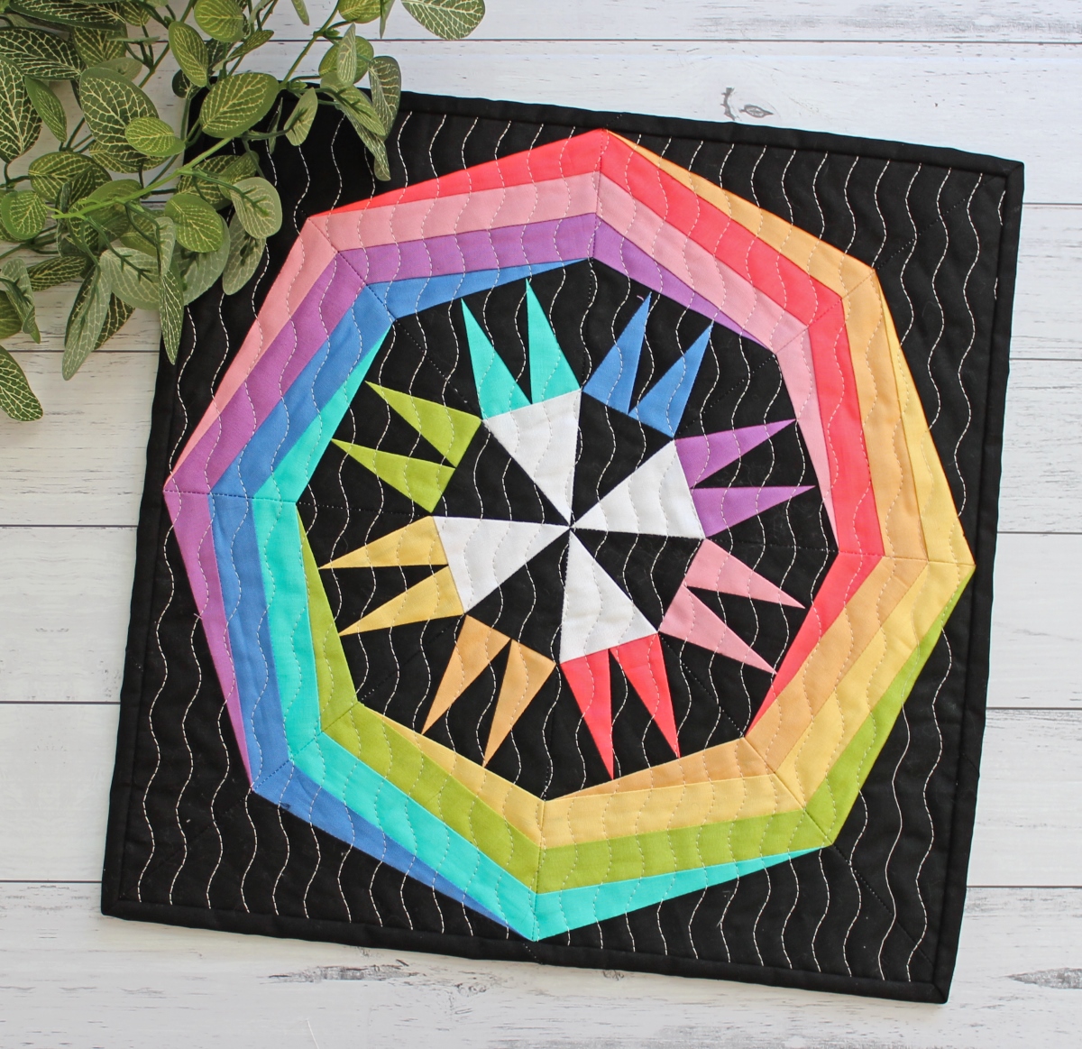 Iris Mini Quilt - PDF Pattern - Threadbare Creations
