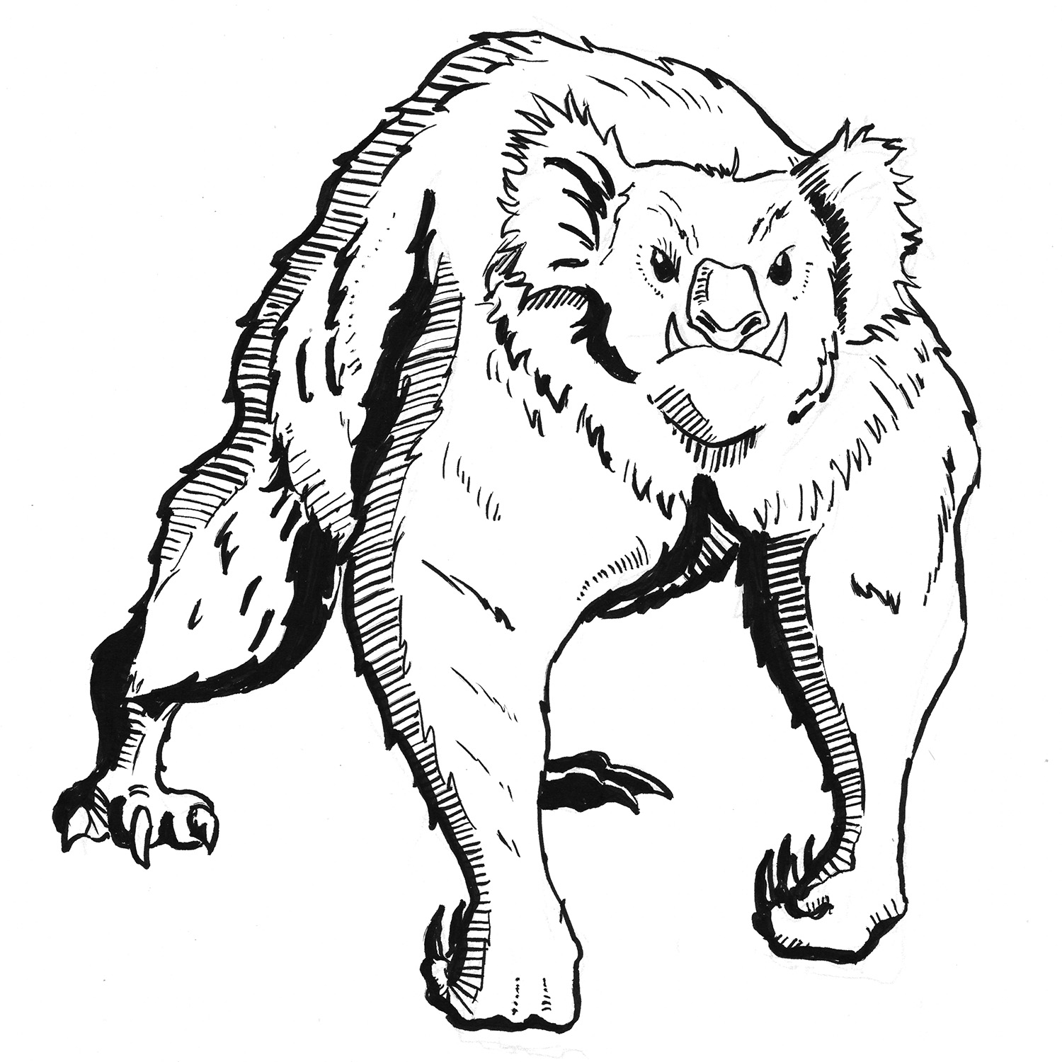 Inktober Monstrosities: Z for Zorbo