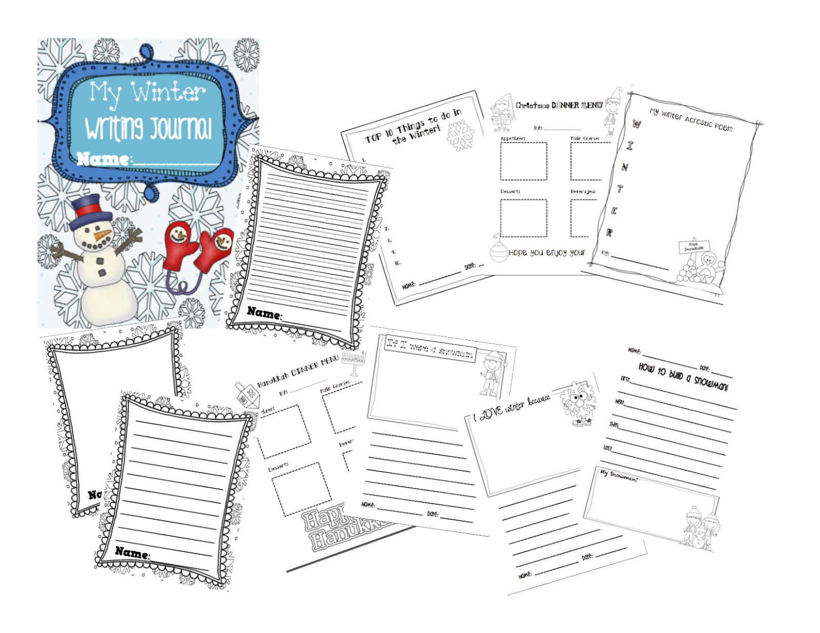 KinderFirstieLOVE!: Monthly Writing!